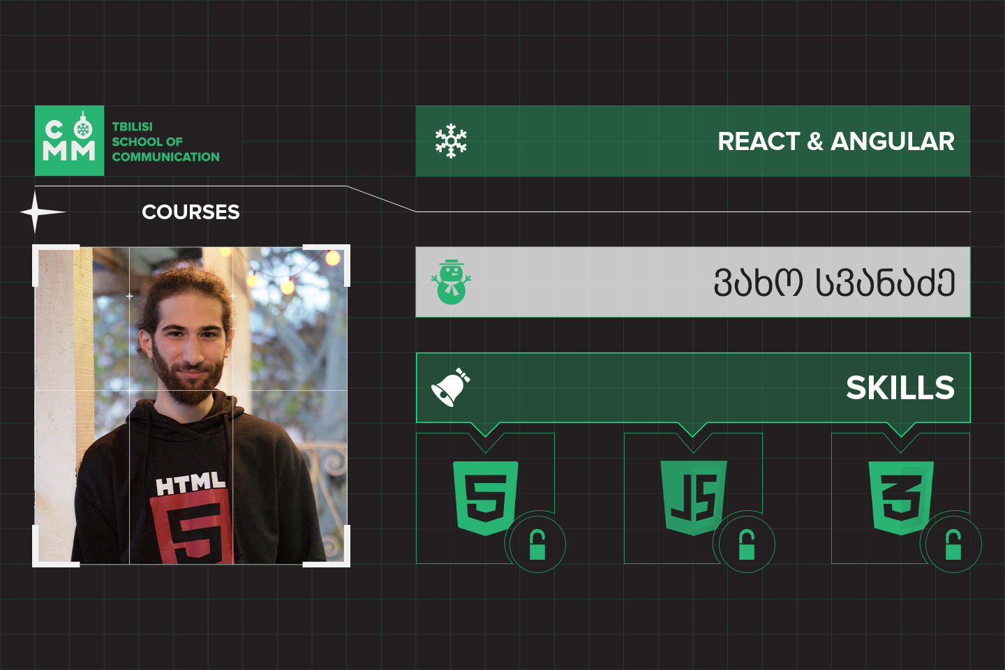 Commschool: 'მომავალი წლიდან შემეძლება...'- ვახო სვანიძე